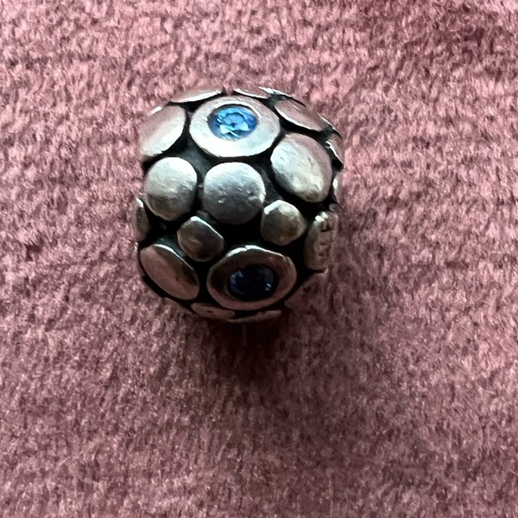 Pandora | Jewelry | Pandora Charm With Blue Stone | Poshmark